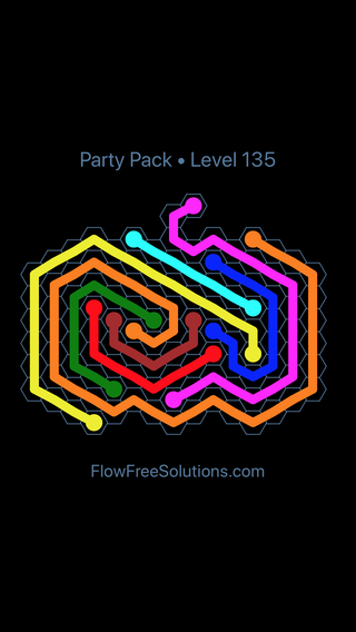 Flow Free Party Pack Level 135 Puzzle Solution and Answer - Flow Free ...