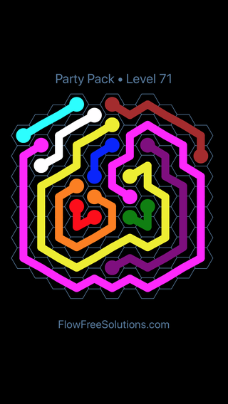 Flow Free Party Pack Level 71 Puzzle Solution and Answer - Flow Free ...